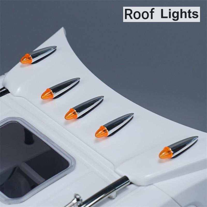LED Roof Lights for 1/14 Tamiya Rc Trailer Tipper Scania 770S MAN Actros 3363 Volvo Fh16 King ...