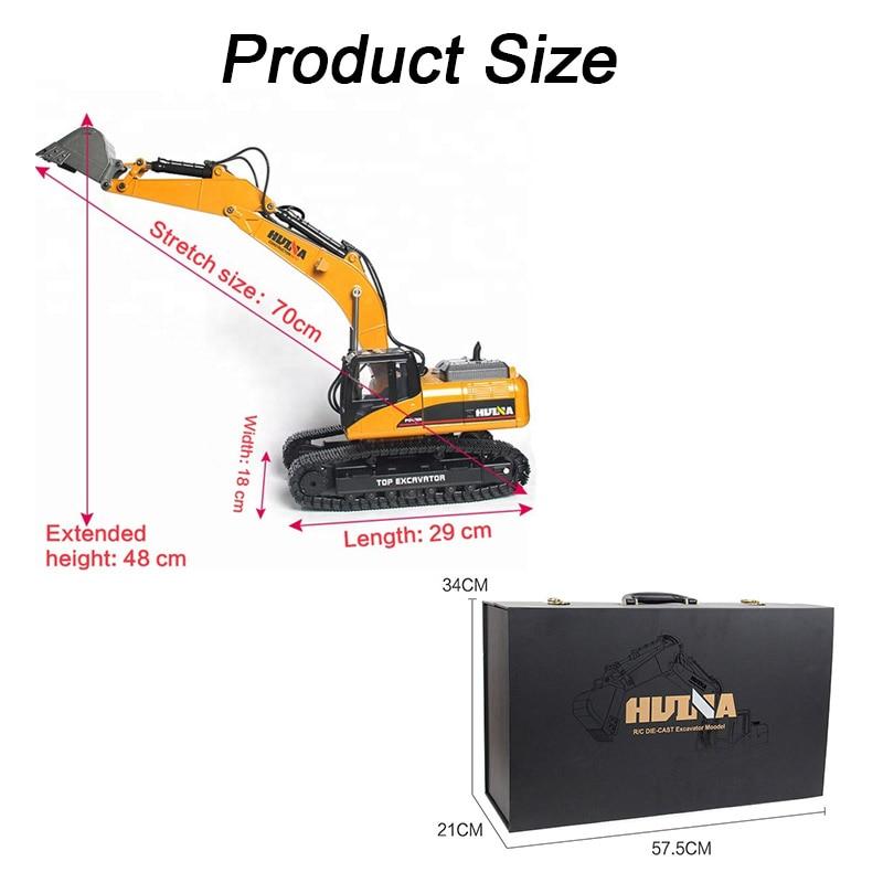 NEWEST Version HUINA 580 1:14 23Ch RC FULL ALLOY RC Excavator Big Rc – VAJJEXRC
