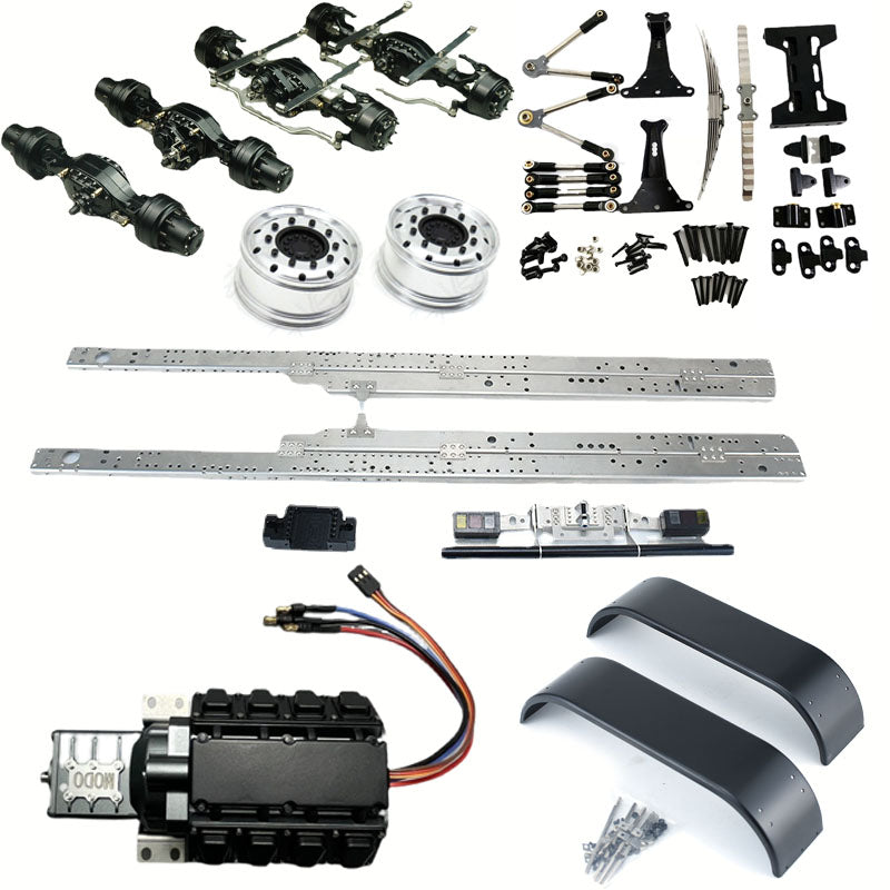 1/14 Tamiya Axle Suspension Chassis Gearbox – Tagged "Sound Light ...