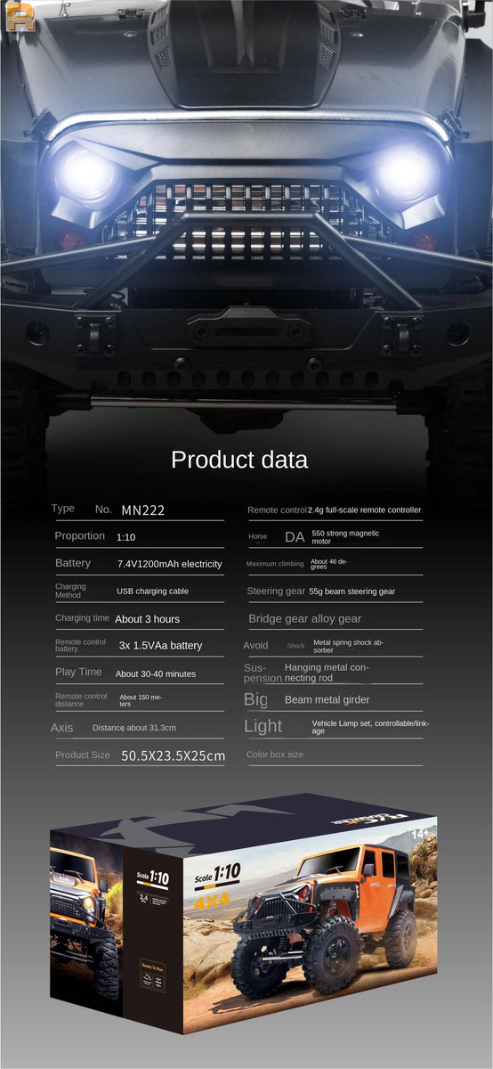MNRC MN222 1/10 4WD RC Car RTR – VAJJEXRC