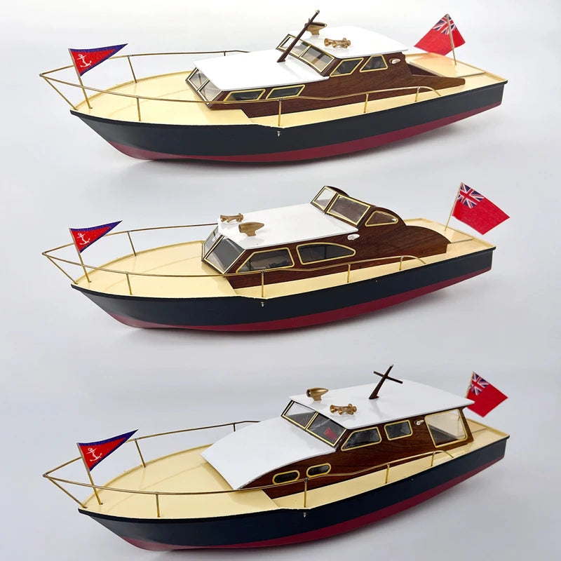 1/35 Alice Retro Log Yacht Log Rc Boat Model Kit 423mm – VAJJEXRC