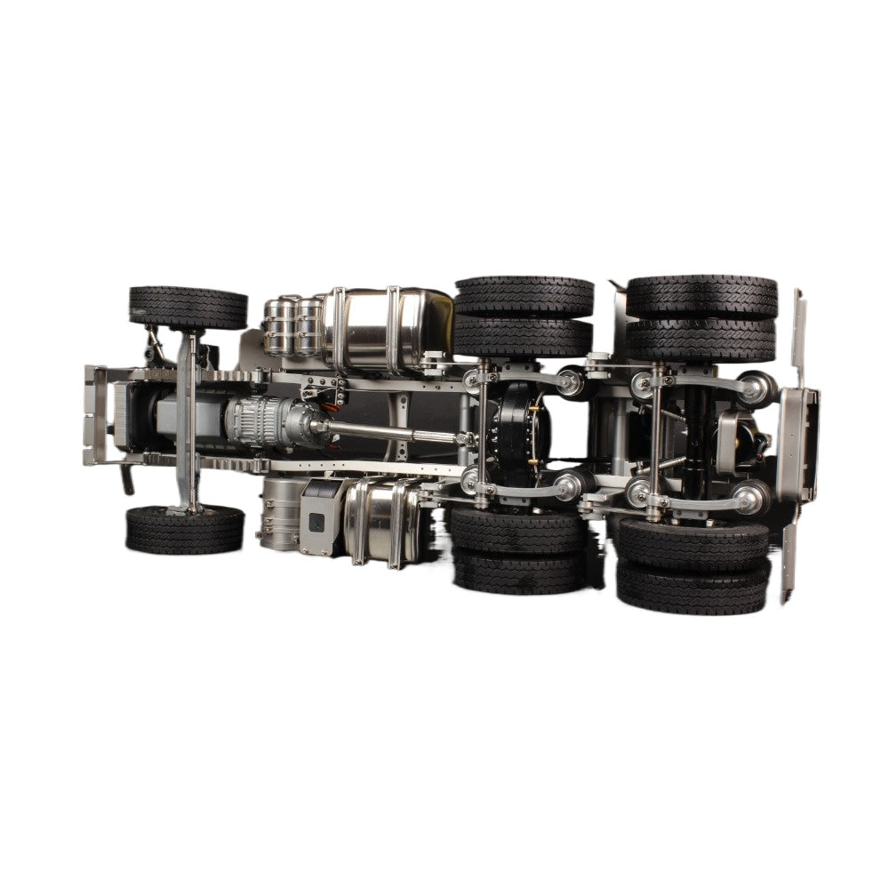Tamiya 1/14 Rc Tractor Scania R620 6x6 Metal Chassis Assembly with Rea ...