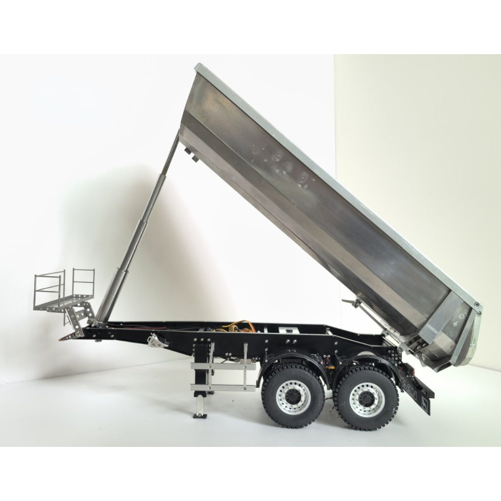 1/14 Tamiya Remote Control Hydraulic Double Axle Trailer Dump Truck ...