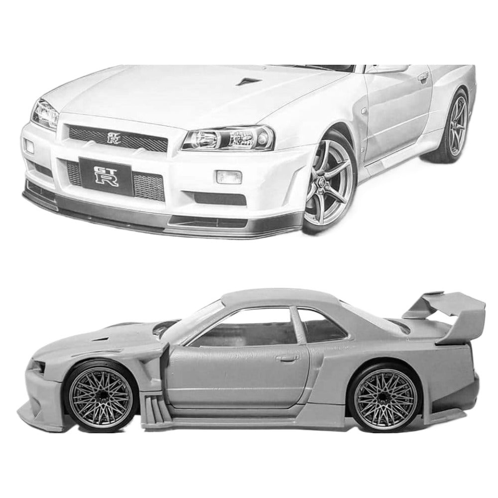 1/24 GTR R34 Wide Body Kit for tamiya 24258 – VAJJEXRC