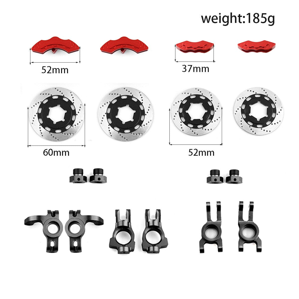 Metal Brake Disc Wheel Rim for 1/7 KM 1/7 RC Rally Car – VAJJEXRC