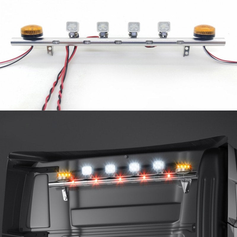 LED Roof Lights For 1/14 Tamiya Rc Trailer Tipper Scania 770S MAN ...