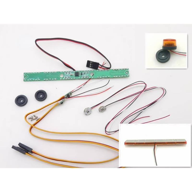Rotating Engineering Lights PCB for Tamiya 1/14 rc scania 770s 56368 ...