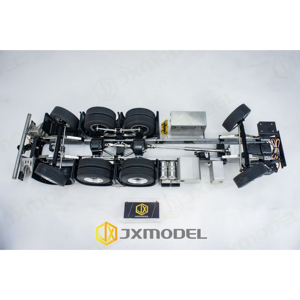 8x4 Metal Chassis for JXF1650-TD Hydraulic Truck Mounted Crane Tamiya 1 ...