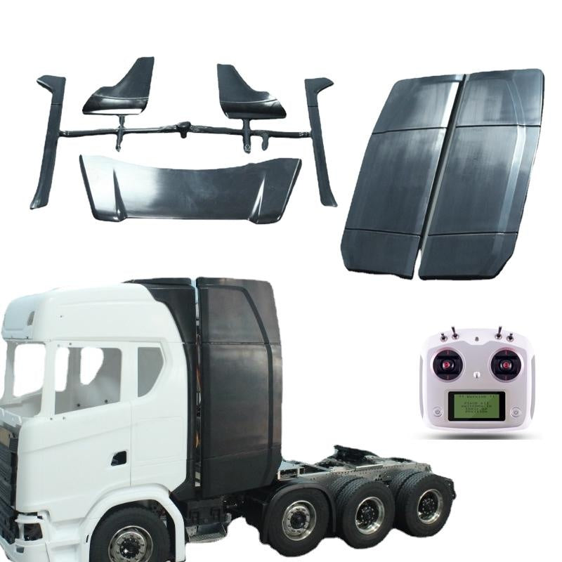 Cab Plastic Spoiler Side Wings for 1/14 Tamiya Scania 770s RC Tractor ...