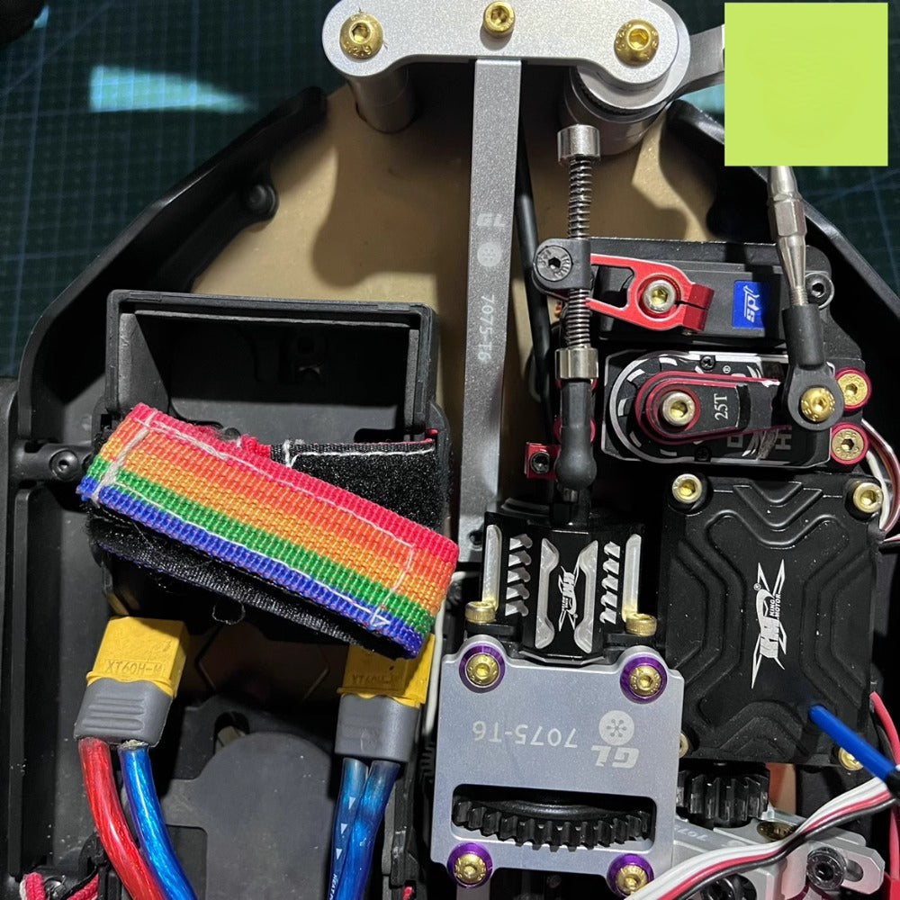 Aluminum Alloy Chassis Front and Rear Support for KM 1/7 WRC CITROEN C3 ...