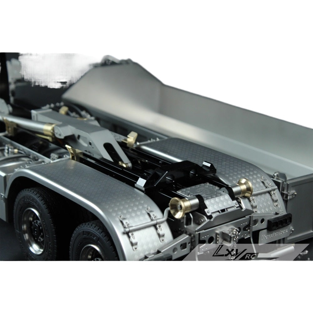1/14 Tamiya Actros Rc Tractor 8x8 Metal Hydraulic Ro-ro Dump Truck Cha ...