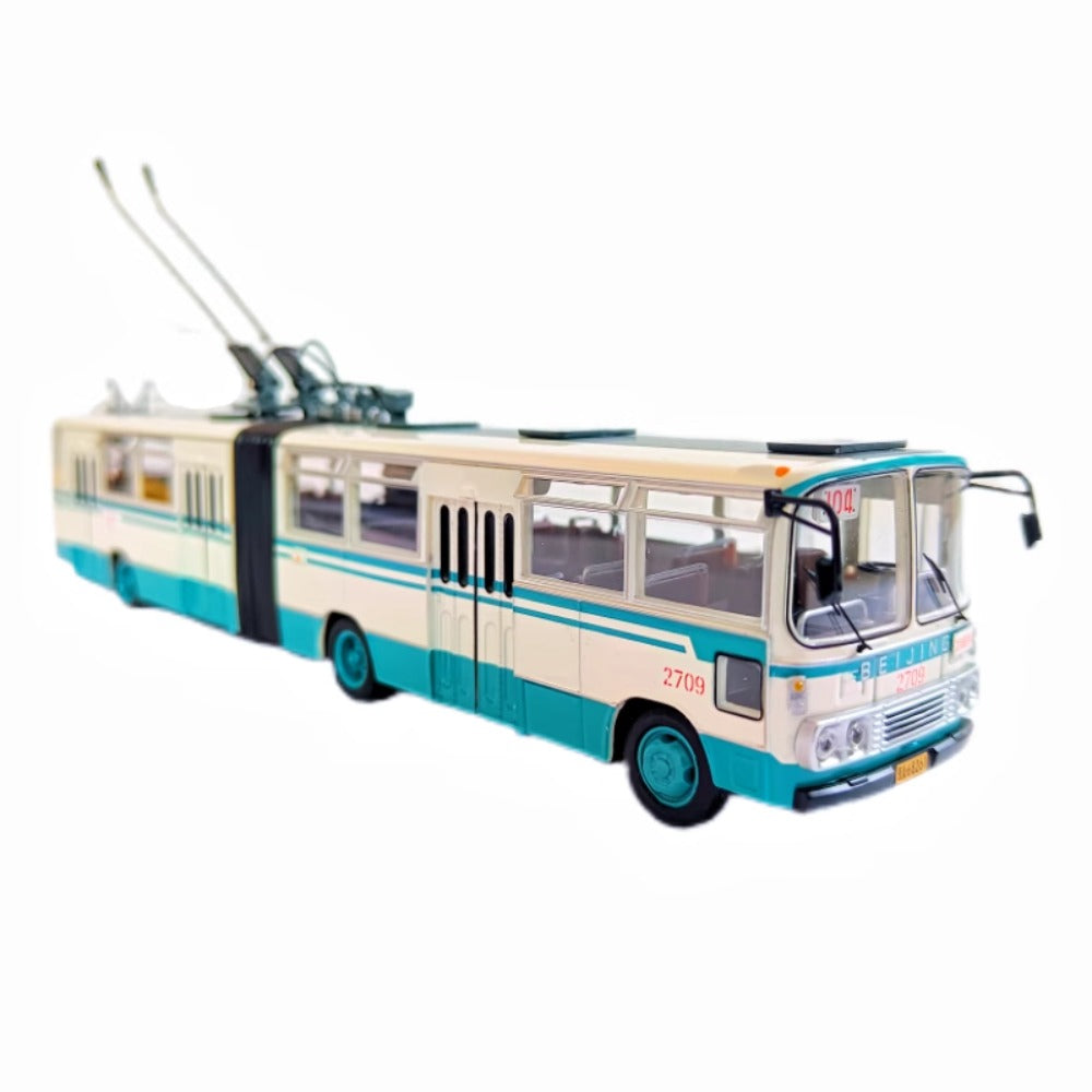 1:64 Double-section Articulated Trolleybus Alloy Model – VAJJEXRC