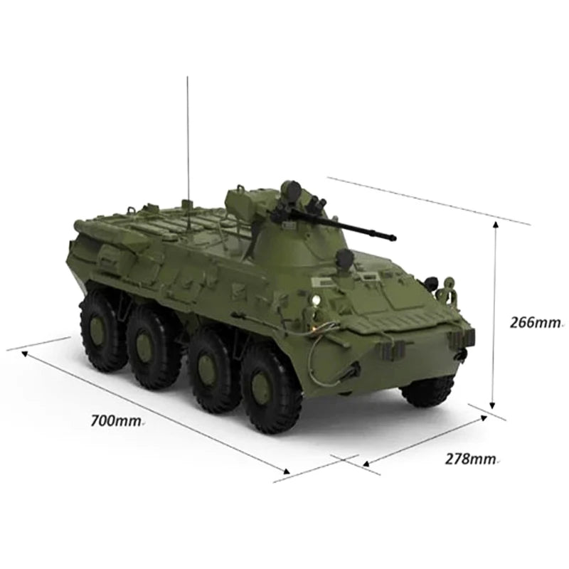 CROSSRC BT8 8X8 8WD 1/12 RC Wheeled Armored Car KIT – VAJJEXRC