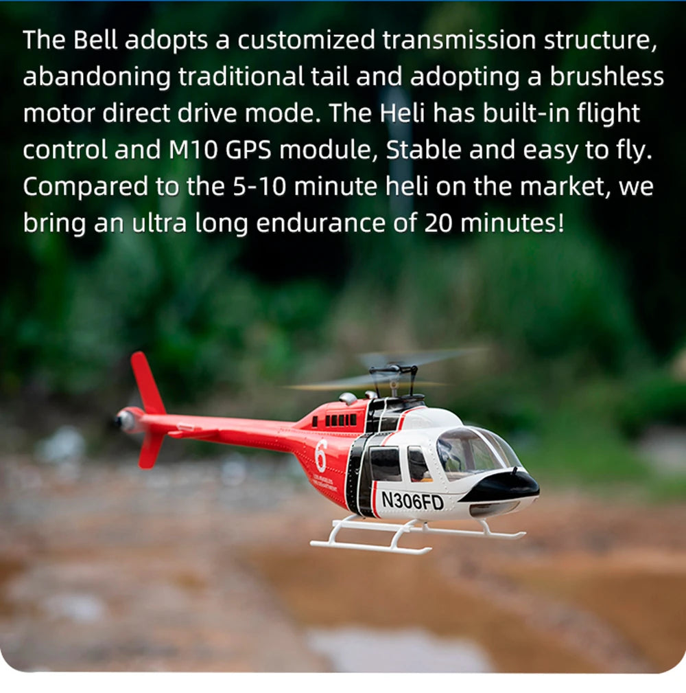 FLY WING 1/16 Bell 206 V3 Rc Helicopter PNP – VAJJEXRC