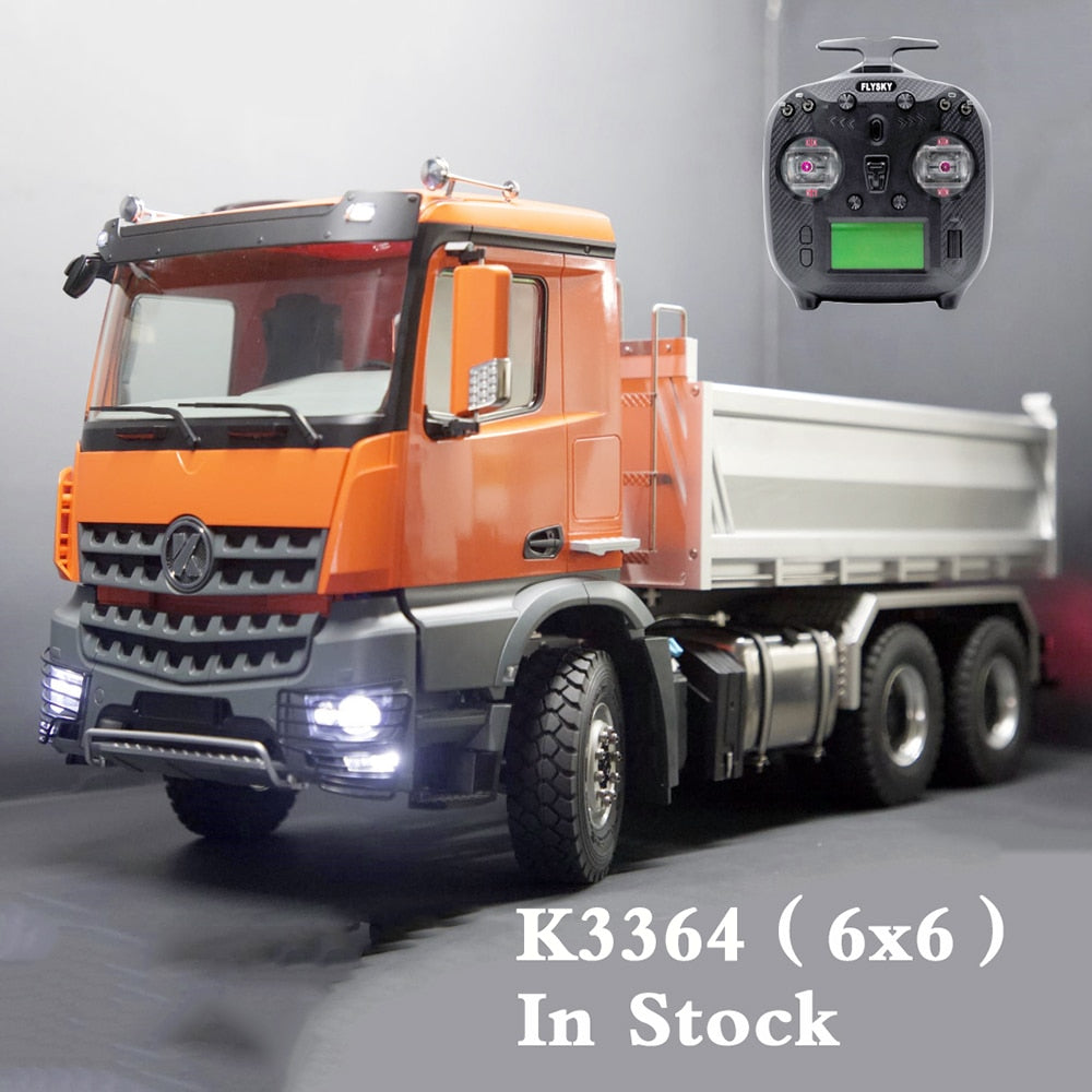 KABOLITE K3364 6X6 K3363 6x4 1/14 RC Hydraulic Dump Truck Rtr – VAJJEXRC