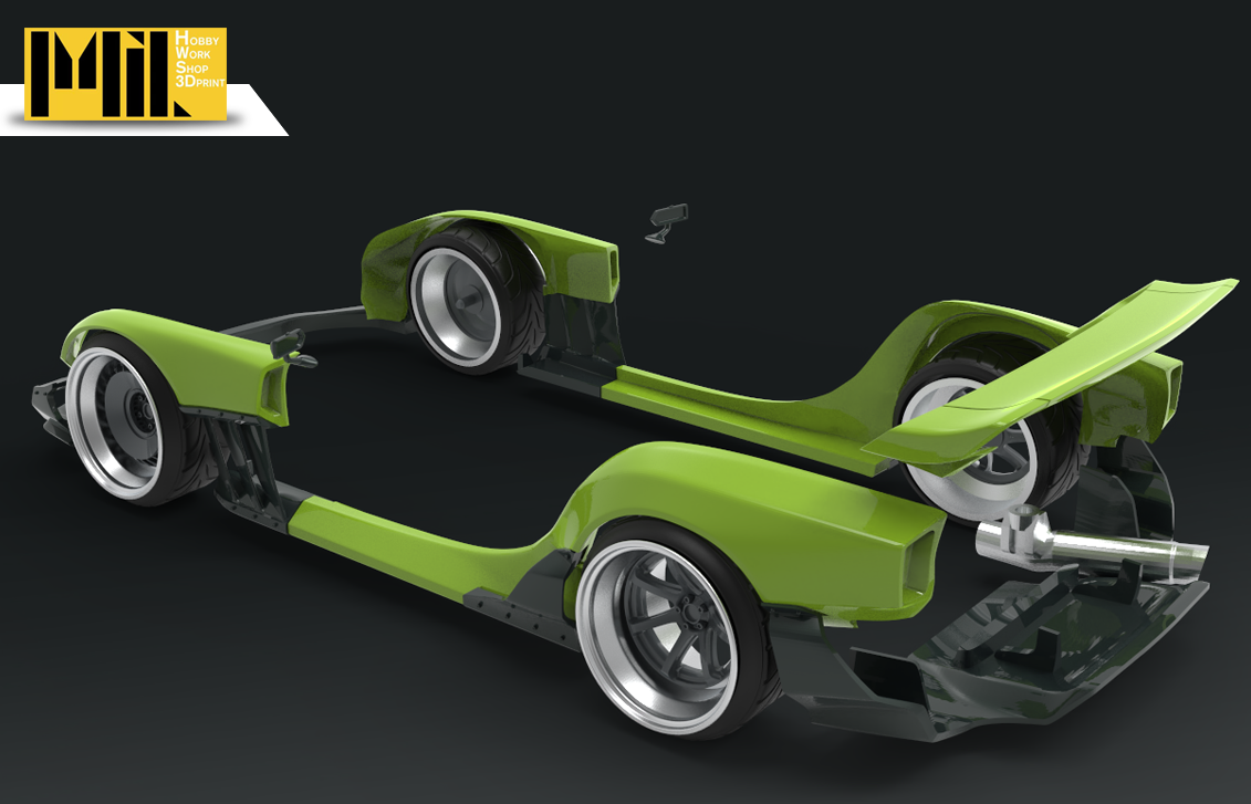 1/24 Tamiya RX7 24116 Shell Rc Drift Car 3d Print OP Parts – VAJJEXRC