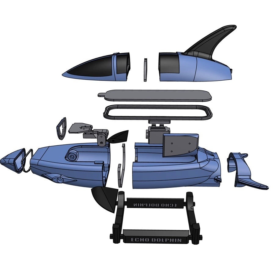 3D printed Dolphin RC boat with M-JET-35 KIT PNP – VAJJEXRC