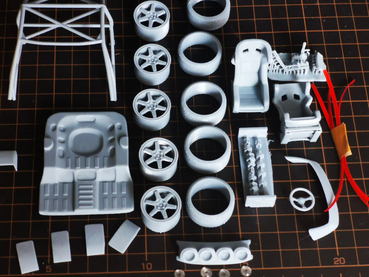 1/24 GR86 Rally 3d Print OP Parts with Transfer Sticker for Tamiya ...