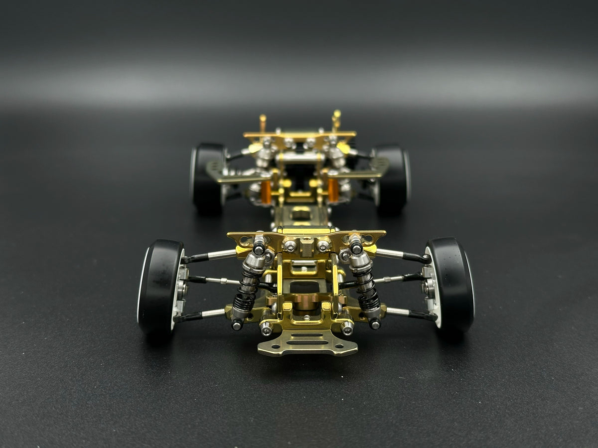 Rhina Racing RTSv2 TC4 1/24 RC Drift Car Titanium Frame KIT – VAJJEXRC
