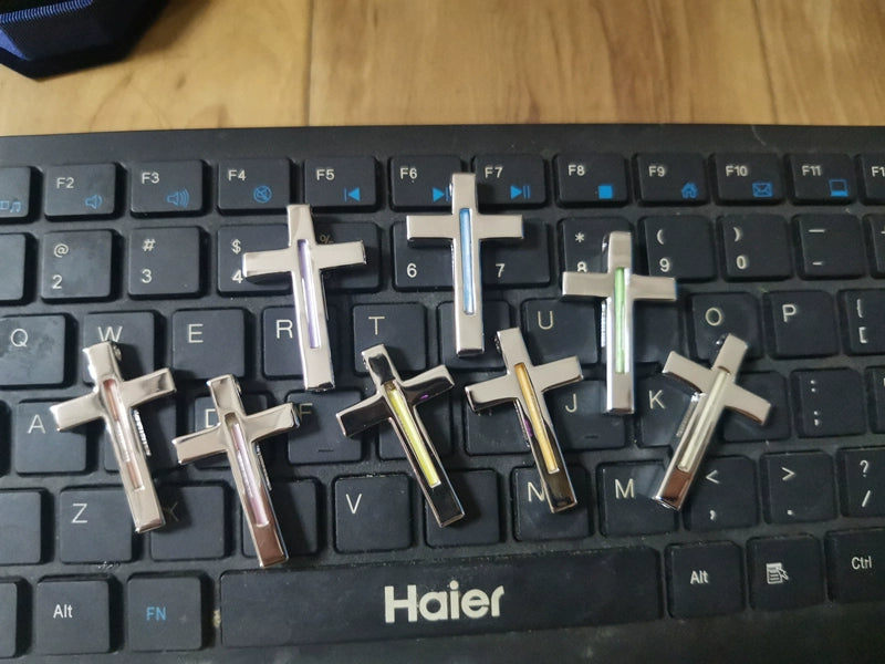 Metal chrome-plated tritium trachea luminous pendant self-luminous for ...