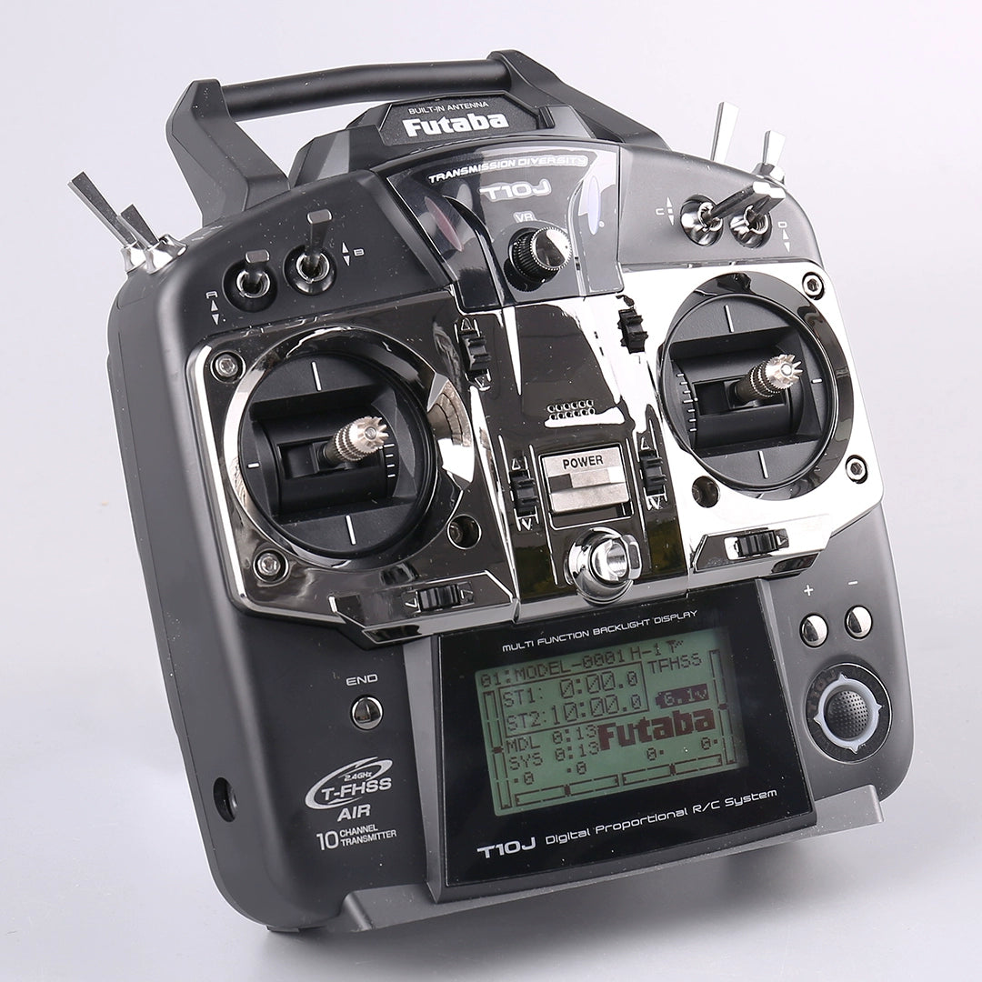 FUTABA T10J Remote Transmitter 2.4GHz T-FHSS 10ch with R3008SB Recei ...