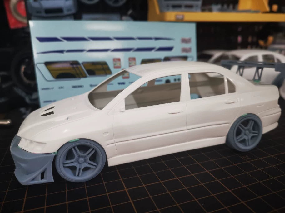 1/24 EVO7 Rc Drift Car 3d Printing Modified Parts with Transfer Sticker ...