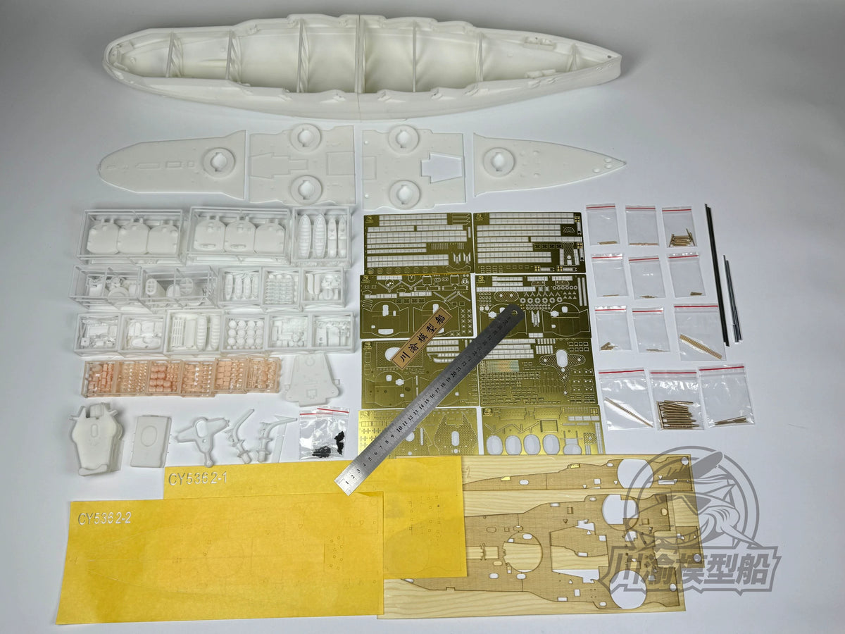 CY536 1/200 Nassau-class Remote Control Warship Model Ship DIY Kit ...