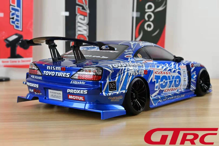 1/10 Finished Drift Car body shell TOYO S15 D1GP Width 195mm Wheelbas ...