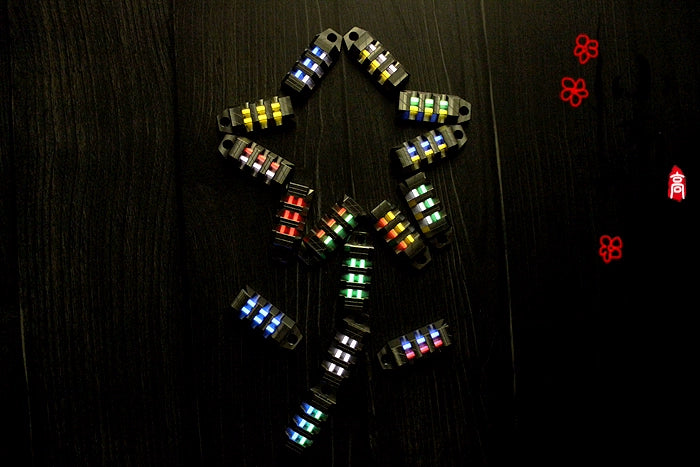 Self-luminous 25 Years Double Tube Tritium TC4 Titanium Alloy Keychain ...