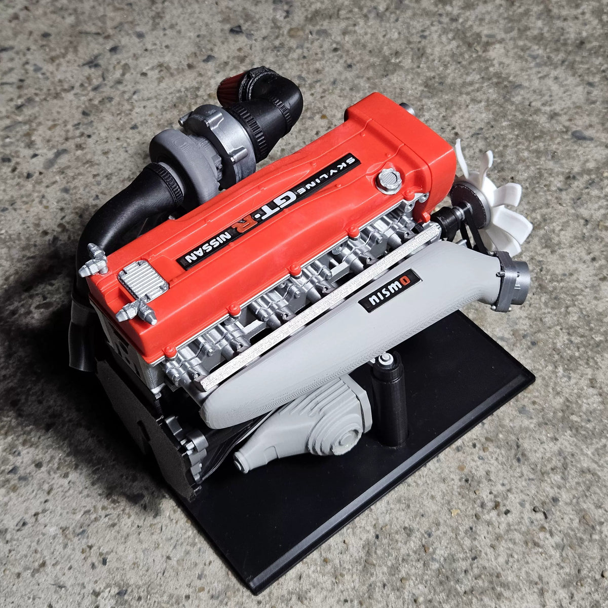 3D Printed 1/16 Scale Plastic Static Model of Skyline GTR R34 Engine ...