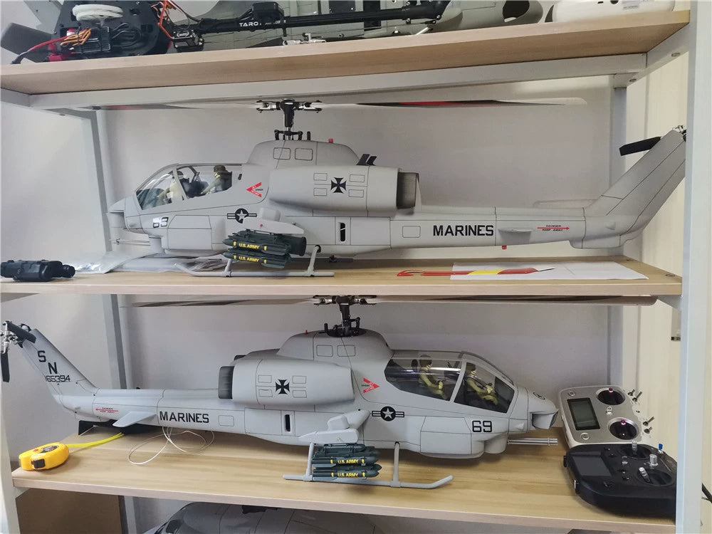 1/12 Class 500 Realistic Helicopter Super Cobra AH-1W Remote Control ...
