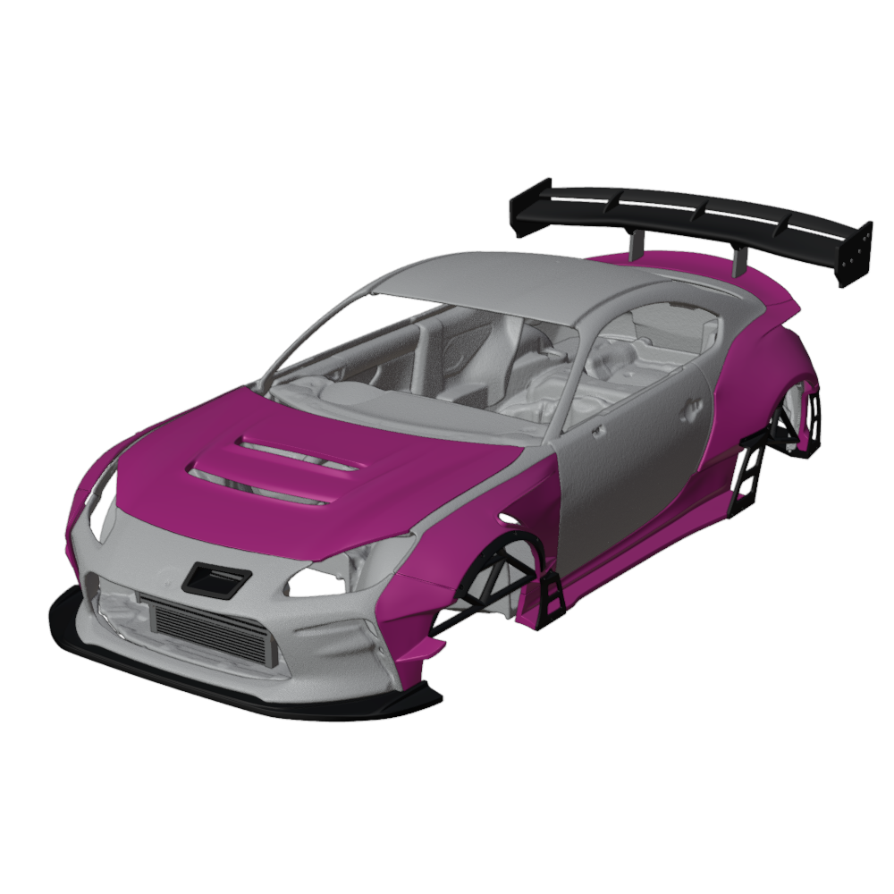 1/24 RC DRIFT CAR Tamiya GR86 Silkblazer D1GP Car Housing 3d Print OP ...