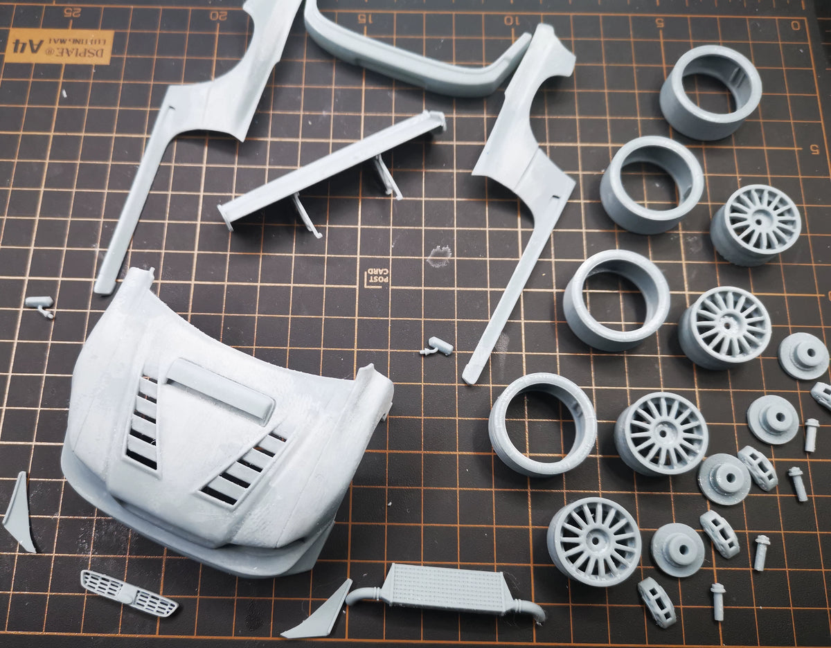 1/24 Rc Drift Car SUBARU GC8 GT300 3d Printed Parts with Transfer Stic ...
