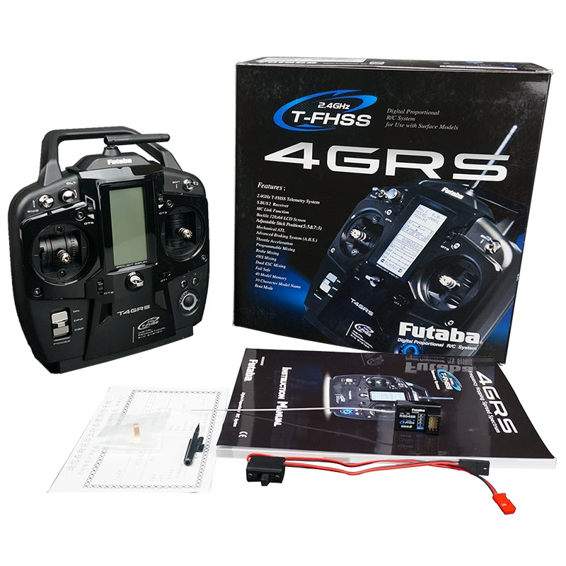 Futaba 4GRS 2.4G T-FHSS 4-Channels Remote Control with R304SB Receiver ...