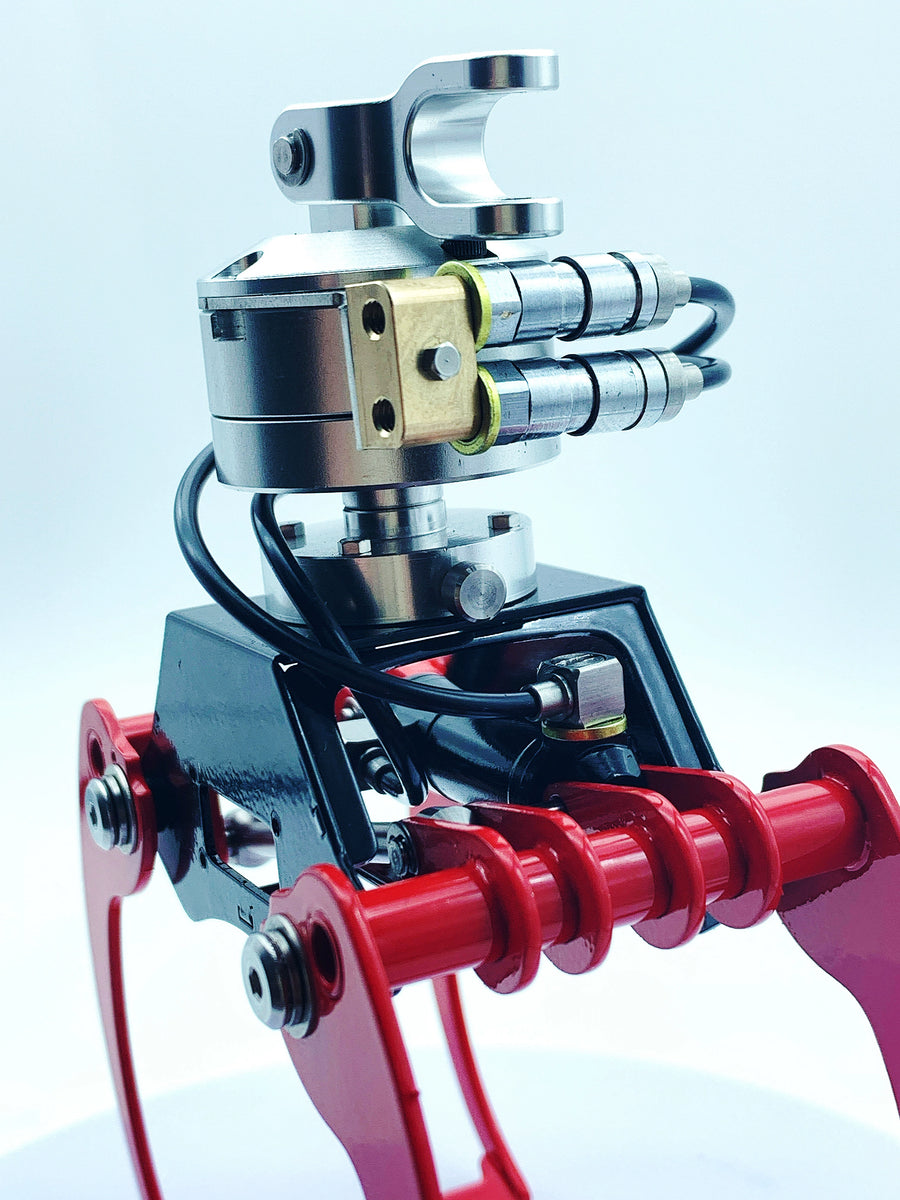CUT-YYZ-01 Small Rotary Hydraulic Metal Claw for 1/12 rc Engineering ...