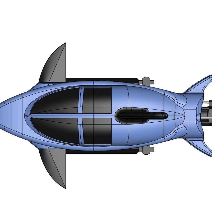 3D printed Dolphin RC boat with M-JET-35 KIT PNP – VAJJEXRC