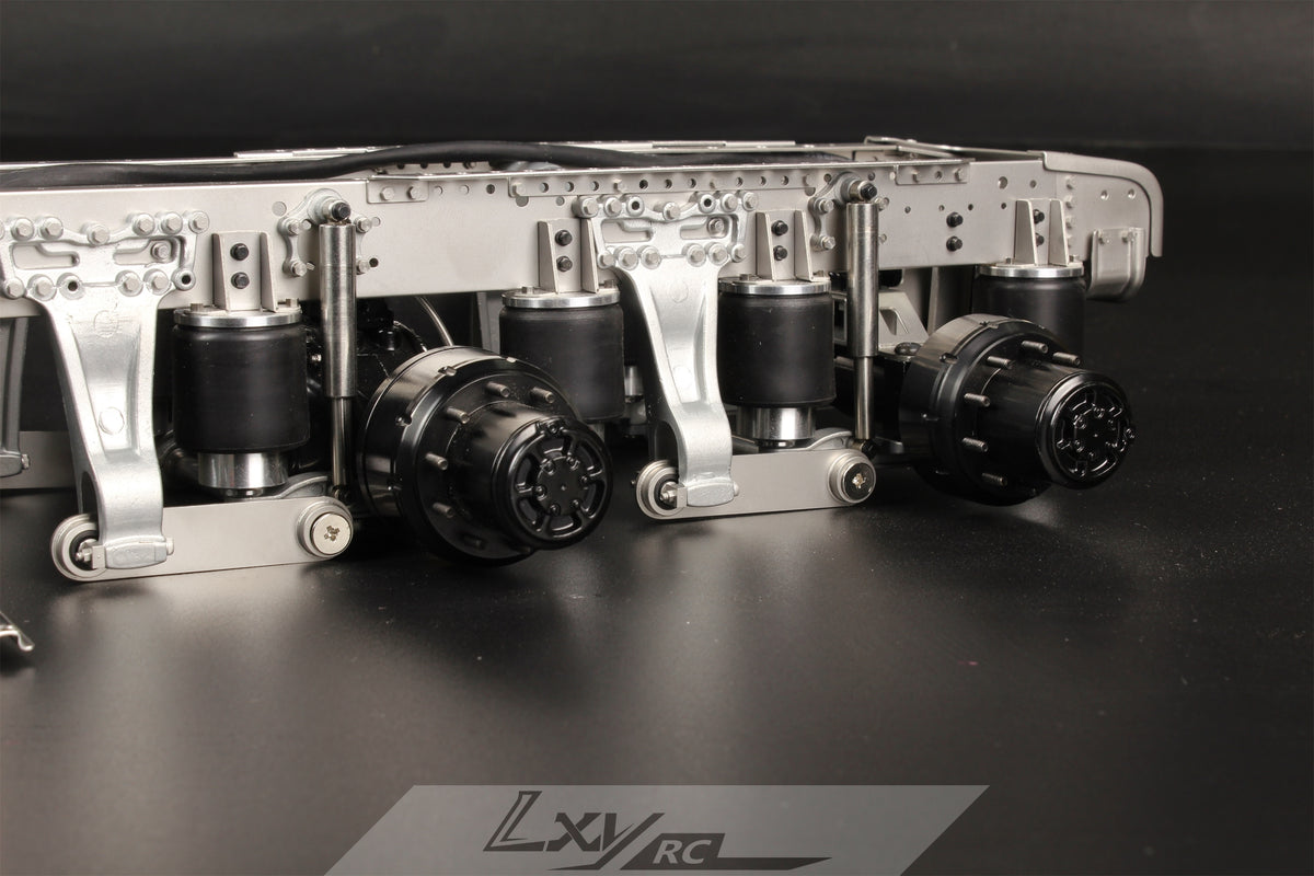 Tamiya 1/14 Rc Tractor Scania R620 6x6 Metal Chassis Assembly with Rea ...