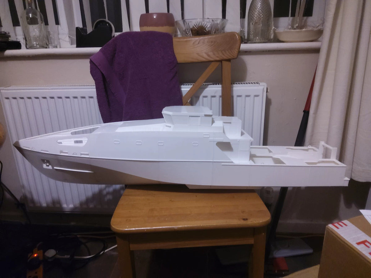 3D print 1/38 Guardian Class Patrol Boat rc boat diy kit 100cm – VAJJEXRC