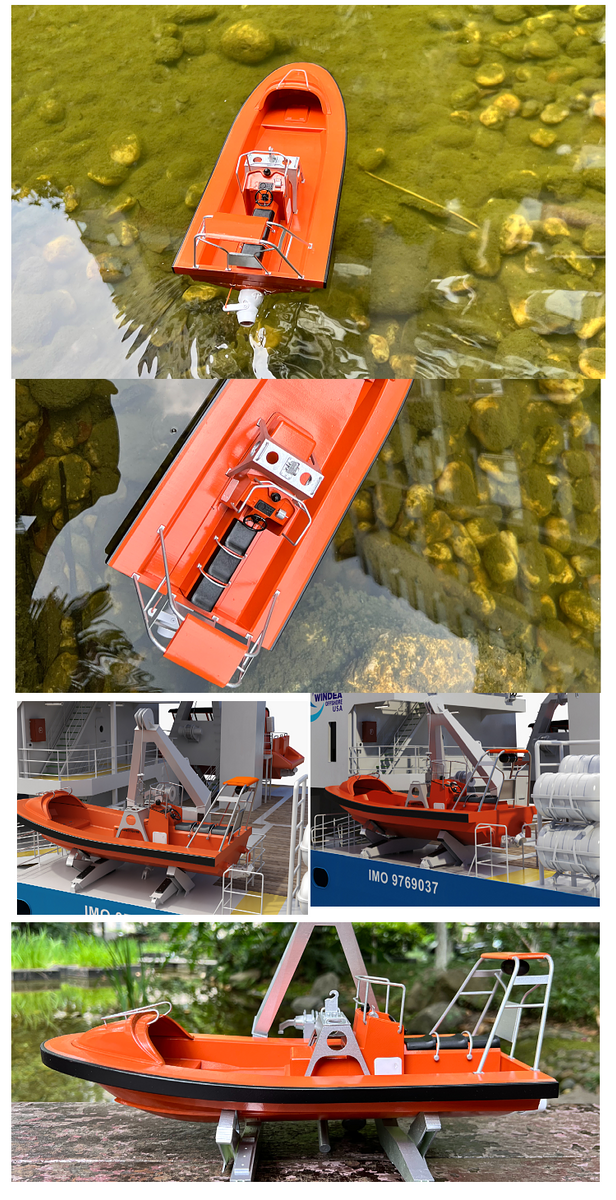 1/18 3d Printed 21ft Rc Plastic Lifeboat Kit – VAJJEXRC