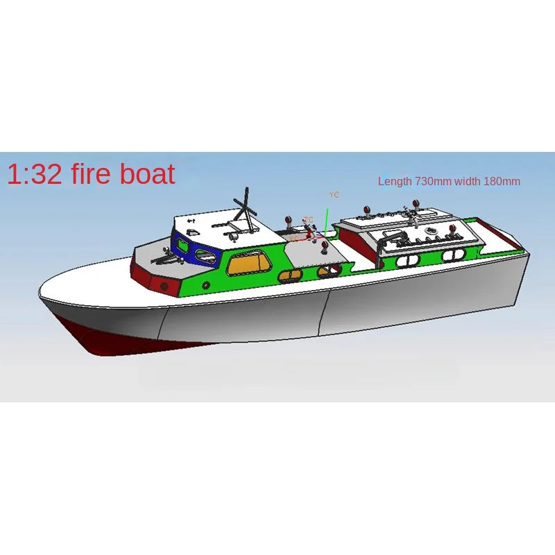 FIRE 94 Remote Control Fire Boat Model Assembly Kit – VAJJEXRC