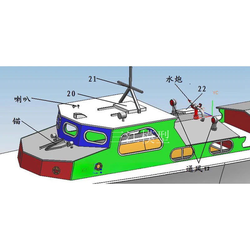 FIRE 94 Remote Control Fire Boat Model Assembly Kit – VAJJEXRC