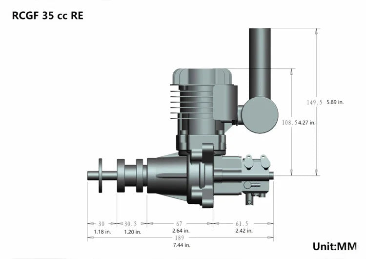 RCGF 35CC Gasoline Engine for RC Fixed Wing Aircraft – VAJJEXRC