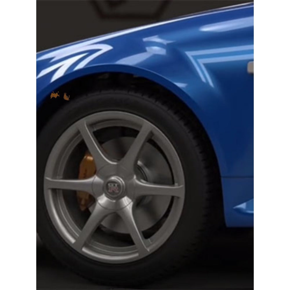 CAPO Skyline GTR R34 1/8 All-metal Rc Flat Drift Car KIT Blue Gray ...