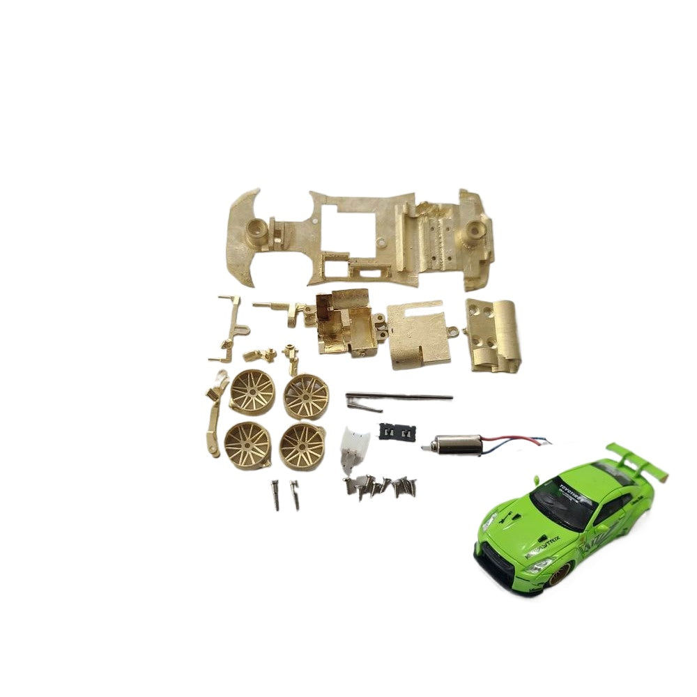1/87 Nissan GTR Brass Car Frame Statically Modified RC KIT – VAJJEXRC