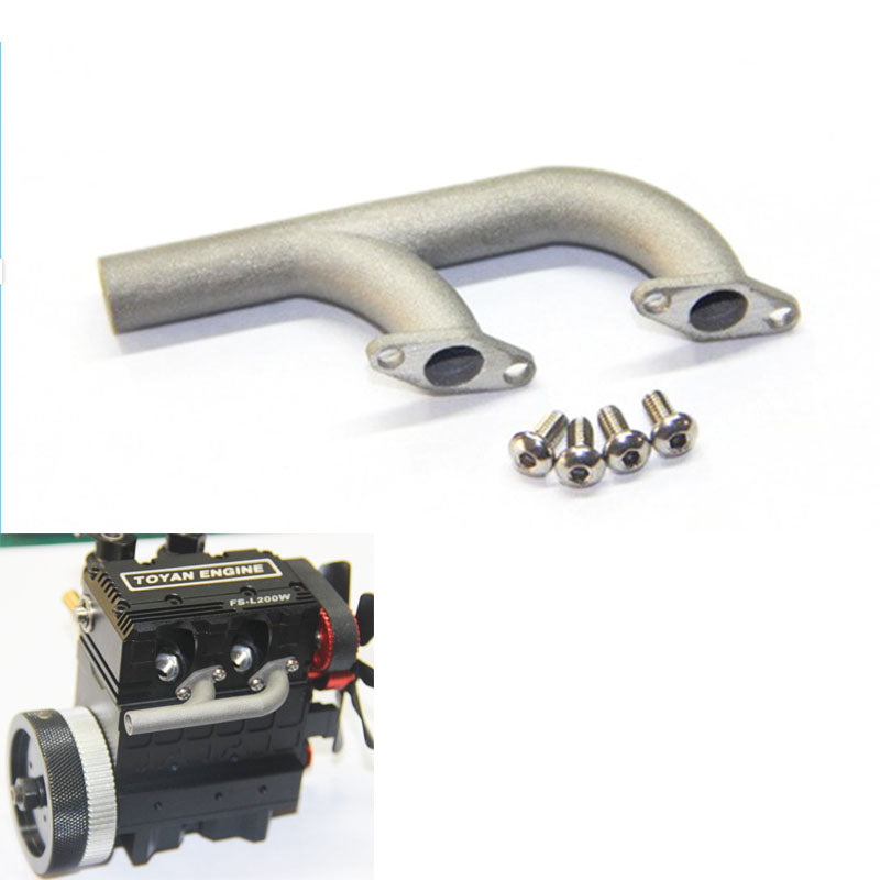 Exhaust Pipe for TOYAN 2 Cylinder Engine FS-L200AC /FS-L200W – VAJJEXRC