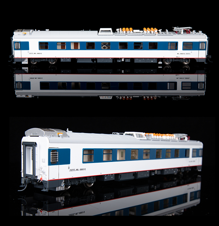 1/87 HO WX25T Inspection Train with Interior Lights – VAJJEXRC