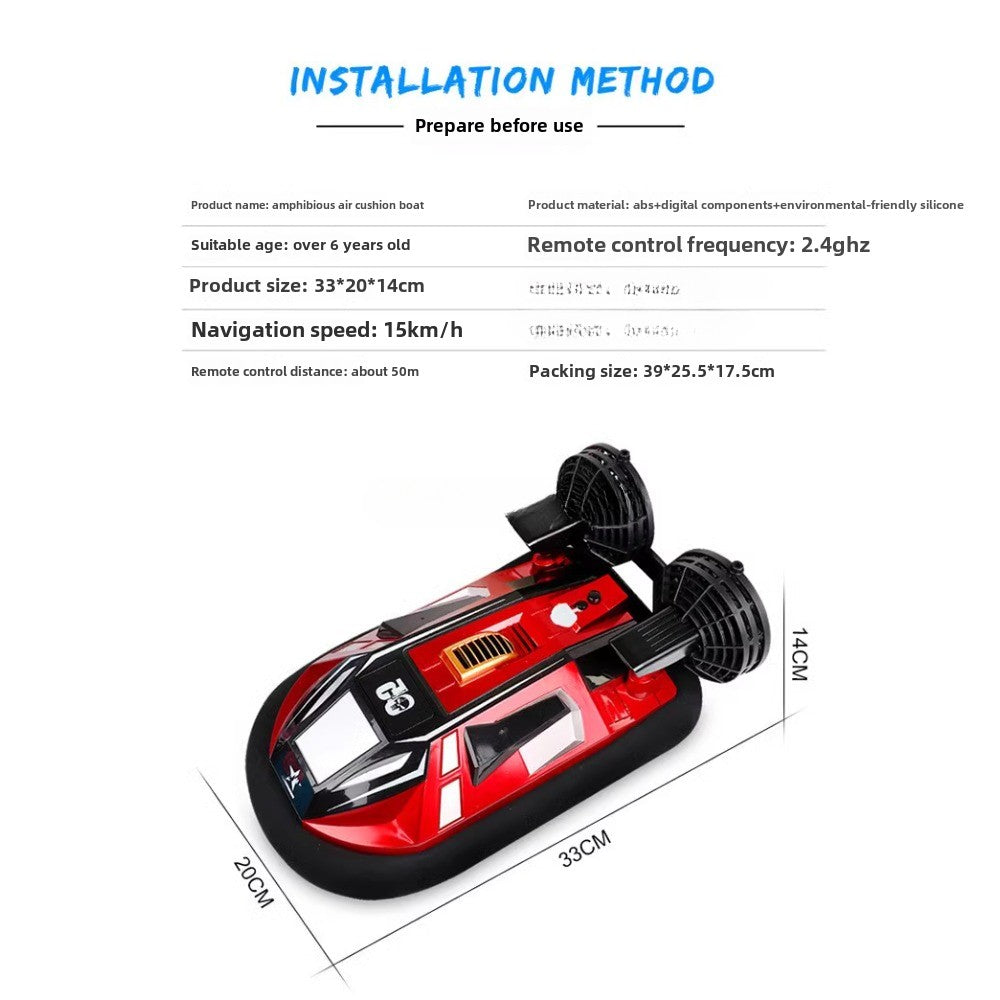 Remote control amphibious hovercraft RTR – VAJJEXRC