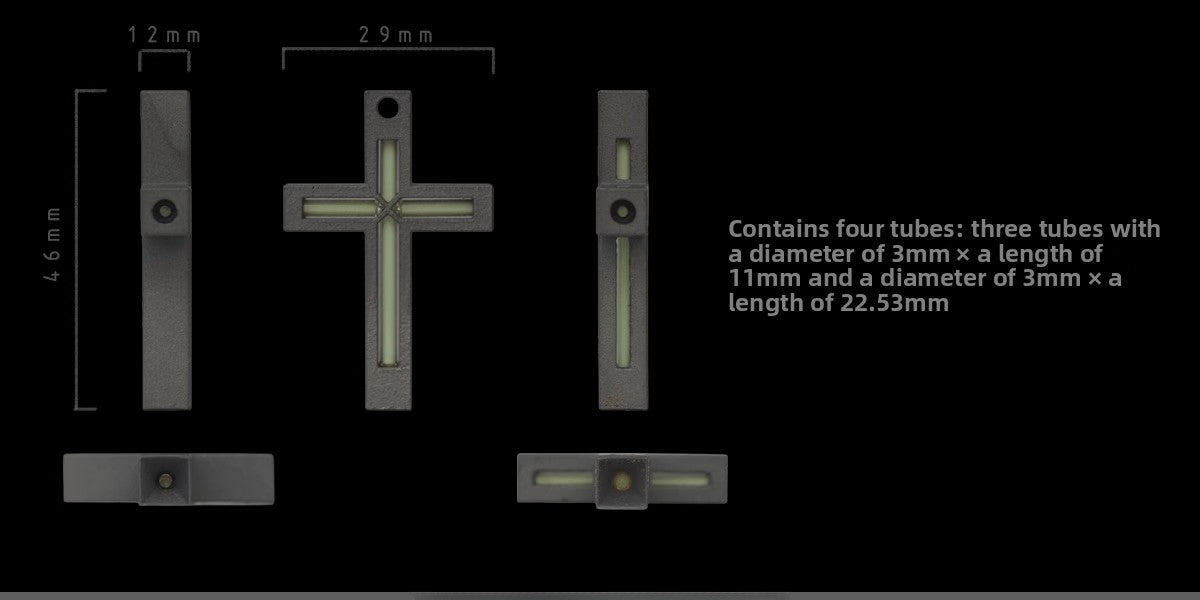 Titanium alloy cross tritium trachea self-luminous for 25 years – VAJJEXRC