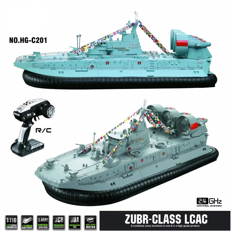 Hg-c201 Brushless Warship 1:110 Amphibious Ship RTR – VAJJEXRC