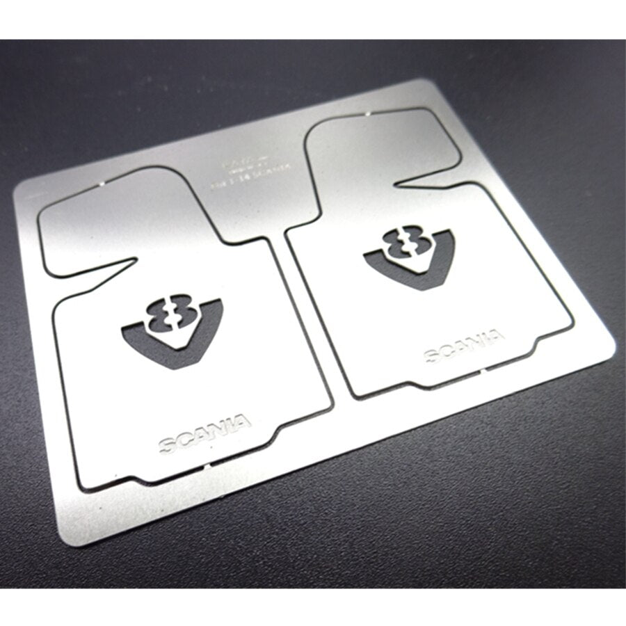 V8 Logo Stainless Steel Rc Car Rearview Mirror Fit For Tamiya 1/14 RC ...